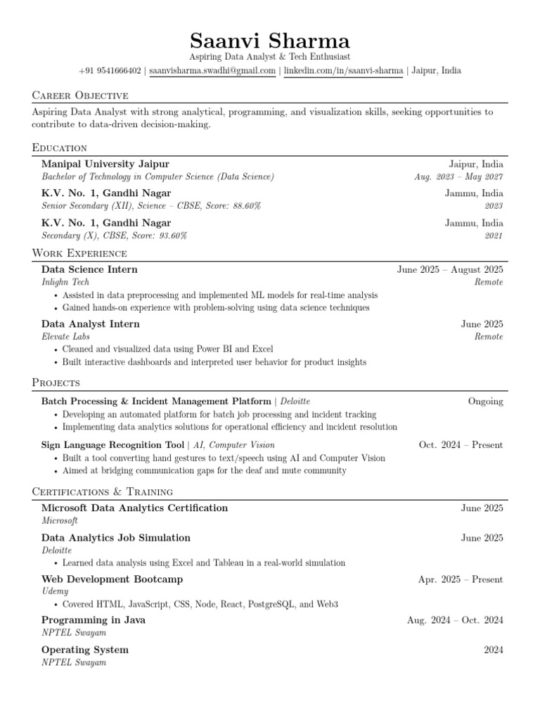 Jake s Resume | PDF | Analytics | Data Analysis