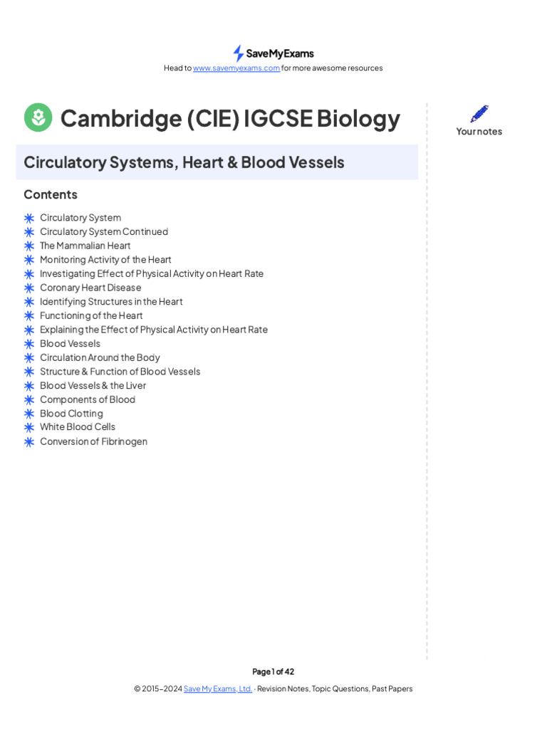 9 Circulatory Systems, Heart & Blood Vessels | PDF | Heart Valve | Heart