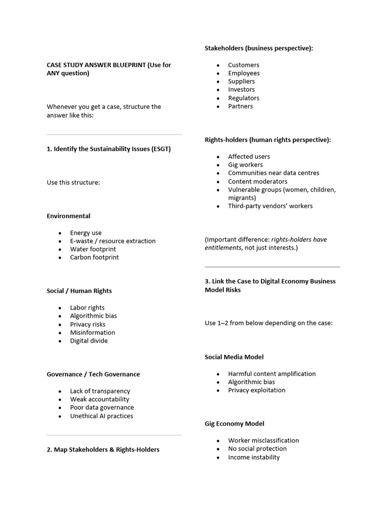Case Study Answer Blueprint | PDF | Artificial Intelligence ...