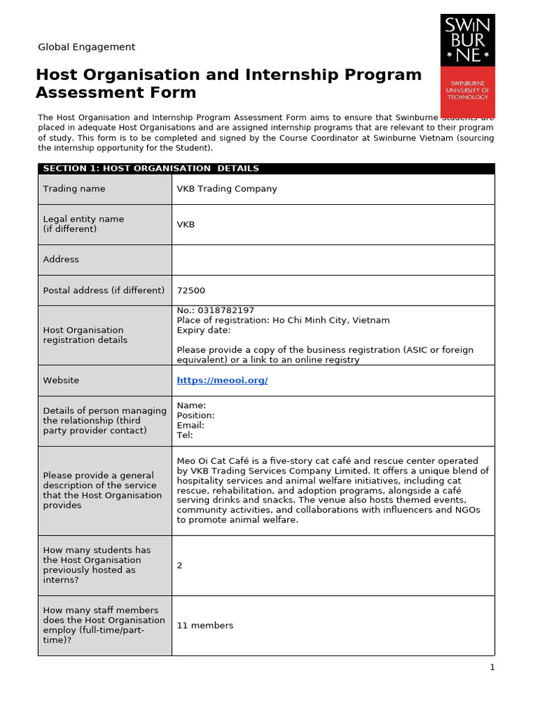 _TPP Host Organisation and Internship Program Assessment Form Final ...