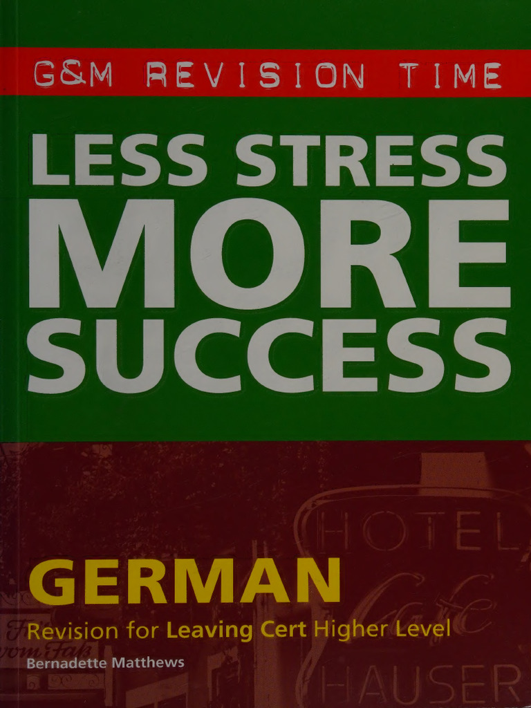 German Revision For Leaving Certificate (Higher Level) (Matthews ...