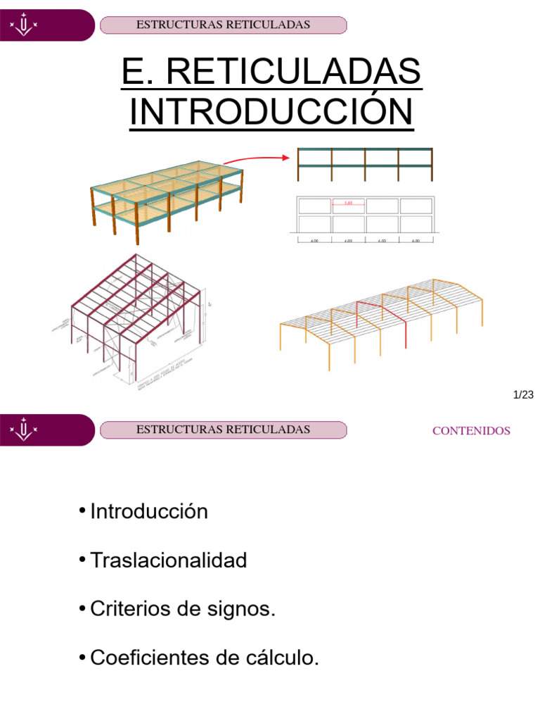 ECI 01 Estructuras Reticuladas Introduccion | PDF | Braguero | Rigidez