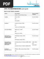 Referencing EYLF and ACARA in APA 7 | PDF | Citation | Apa Style