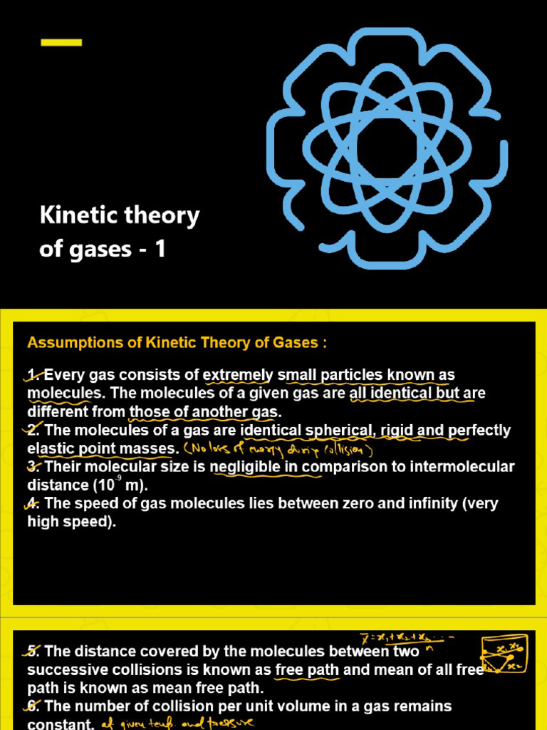 Kinetic theory of gases 1 | PDF