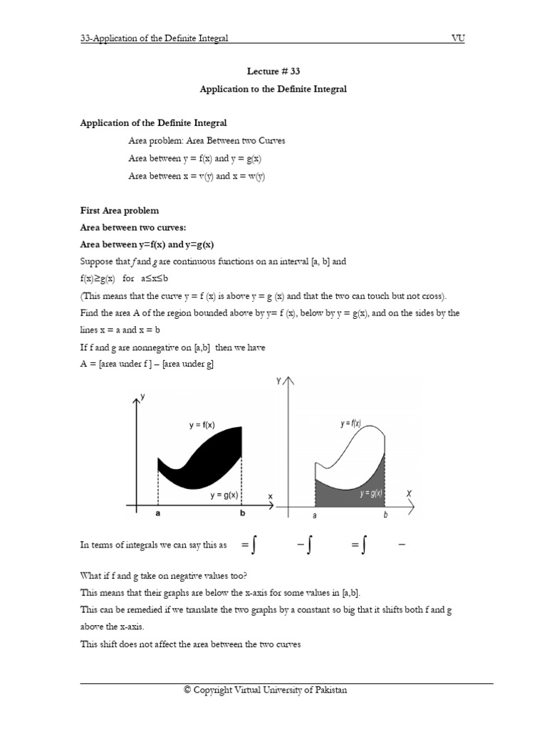 Lecture 33 | PDF | Integral | Function (Mathematics)