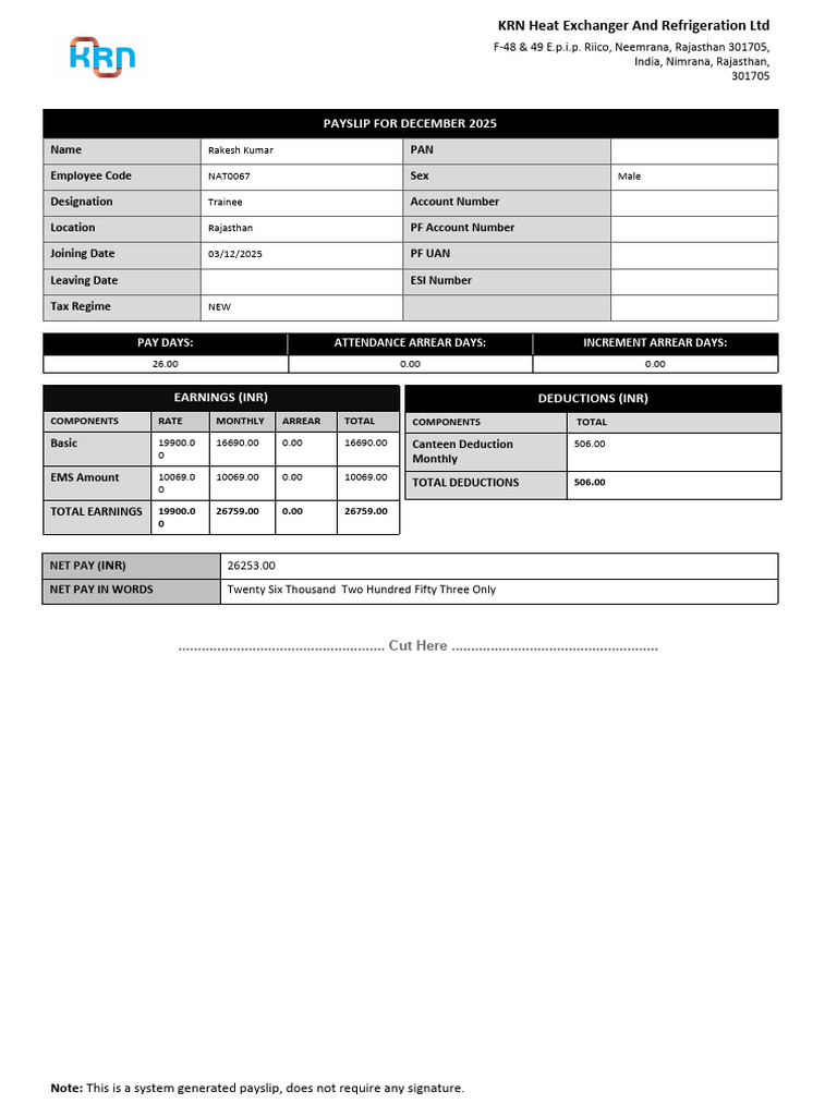 Nat0067 Salary December2025 | PDF | Public Finance | Taxation