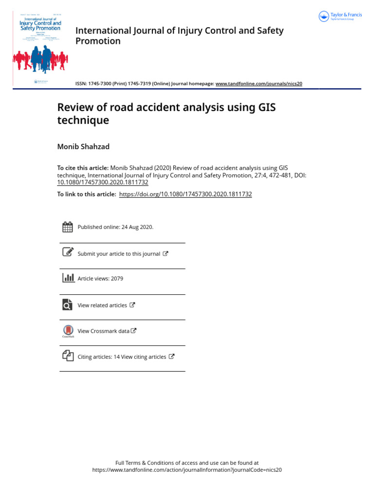 Review of Road Accident Analysis Using GIS Technique | PDF | Geographic ...