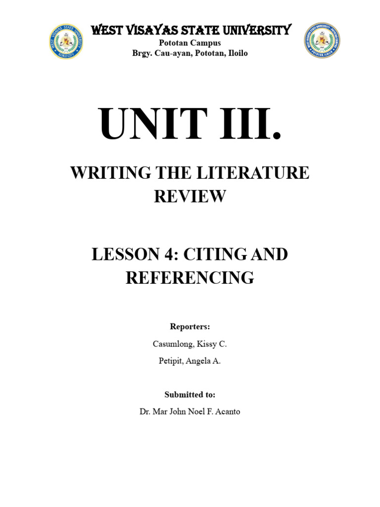 ELT207unit3 Lesson2 WrittenReport | PDF | Citation | Apa Style