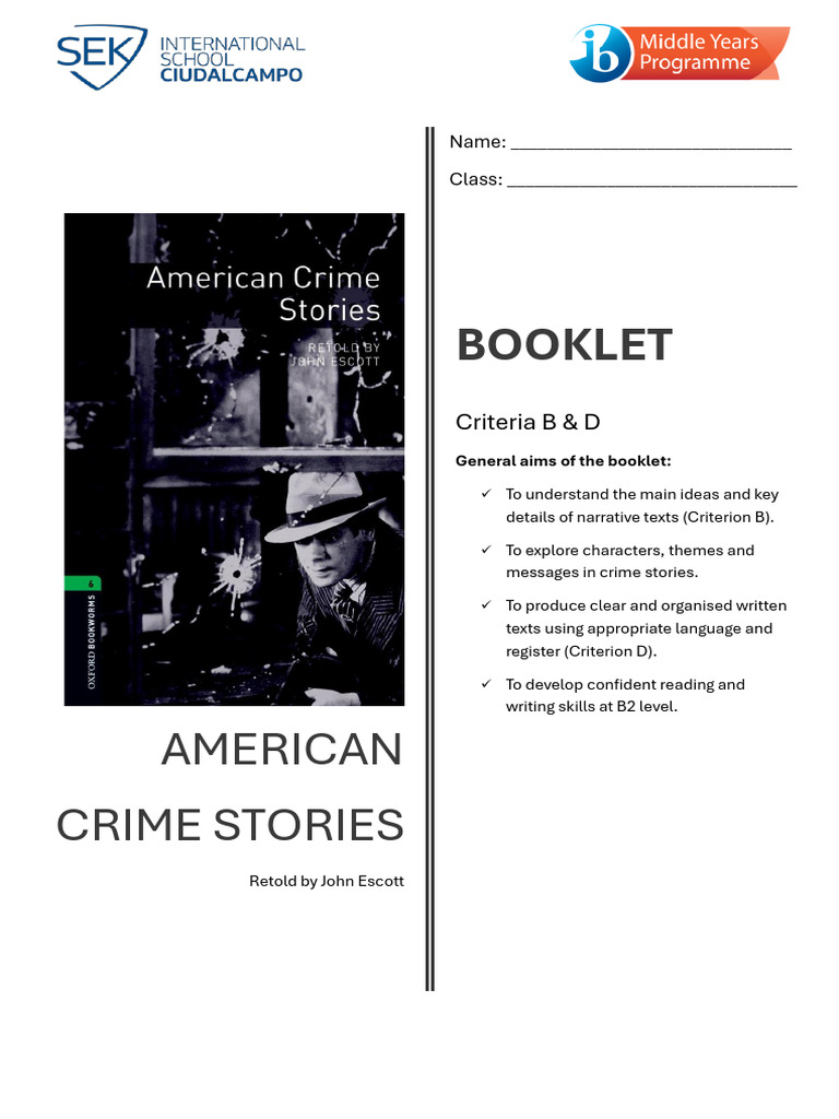 BOOKLET - American Crime Stories | PDF | Human Communication