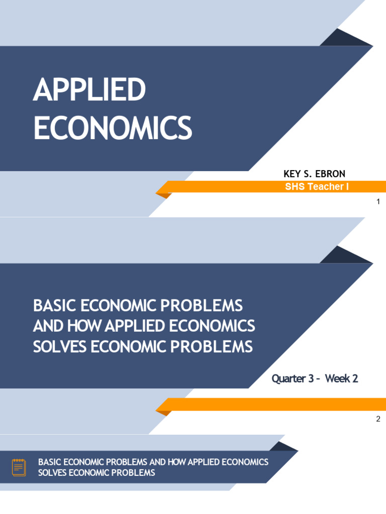 Basic Economic Problems Lesson B | PDF | Economics | Labour Economics