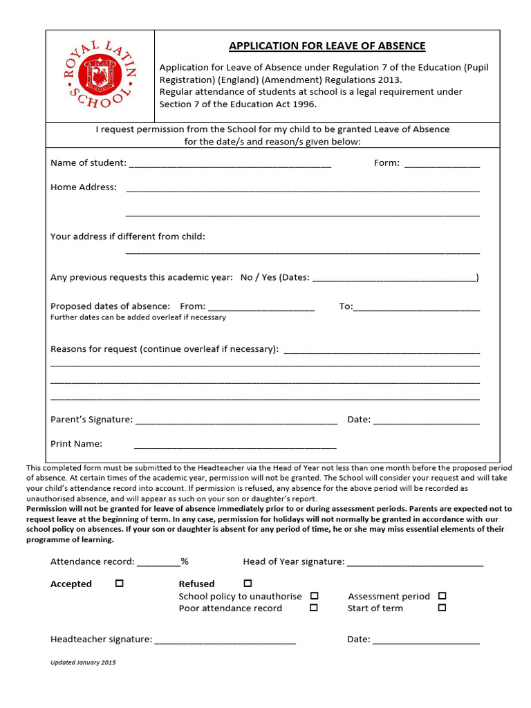 Student LoA Form(3)-1 - Copy | PDF | Justice | Crime & Violence