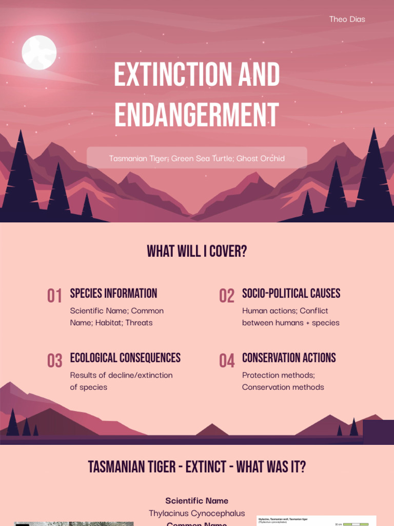Endangered Species Project | PDF | Conservation Biology | Endangered ...