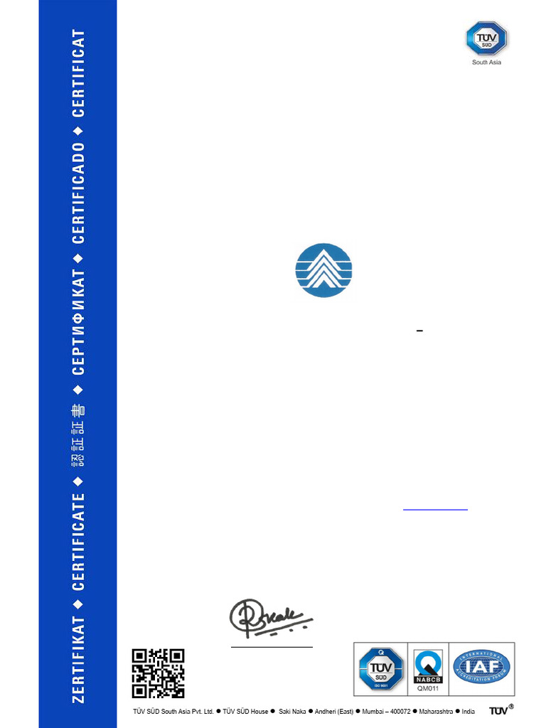ISO Certificate | PDF