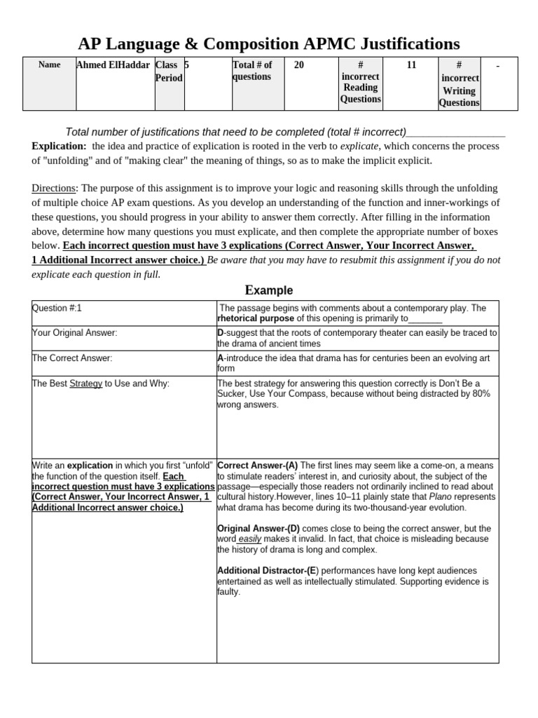 AEL Copy of APMC 3 Justifications | PDF | Question | Multiple Choice