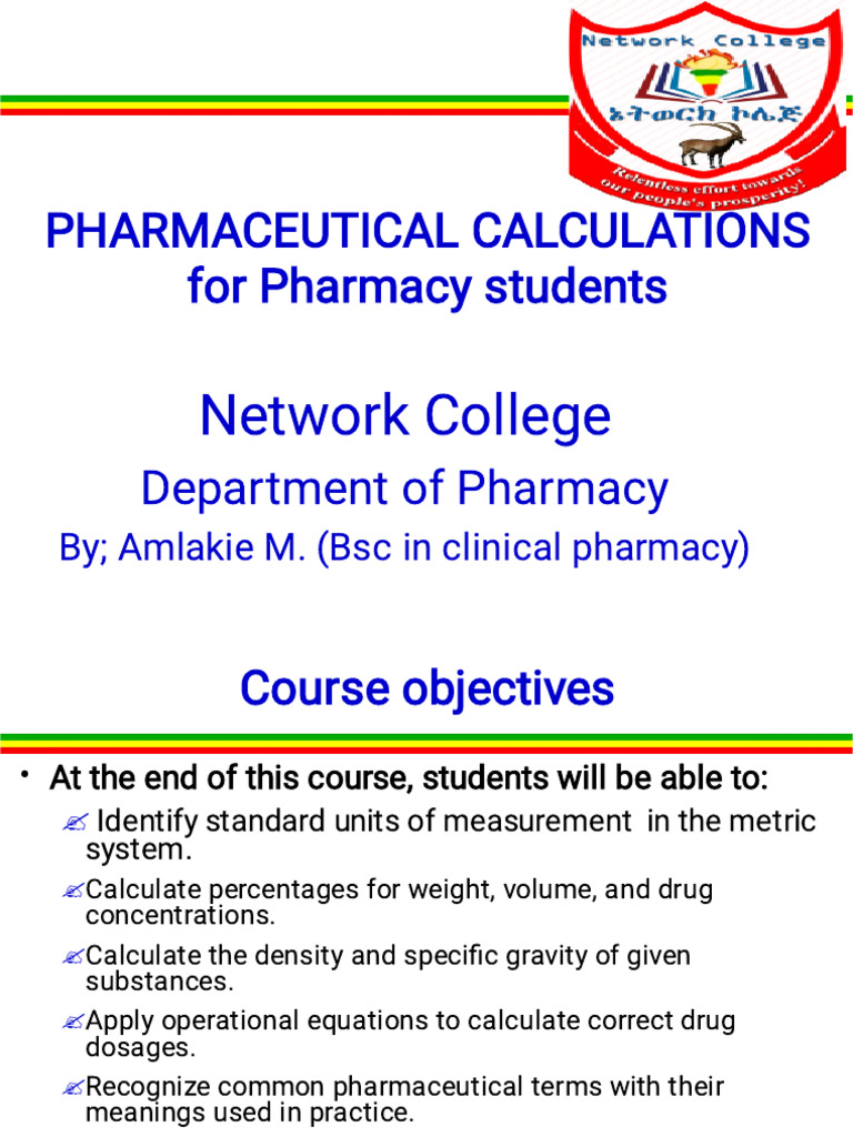 Pharm. Introduction | PDF | Mass Concentration (Chemistry ...