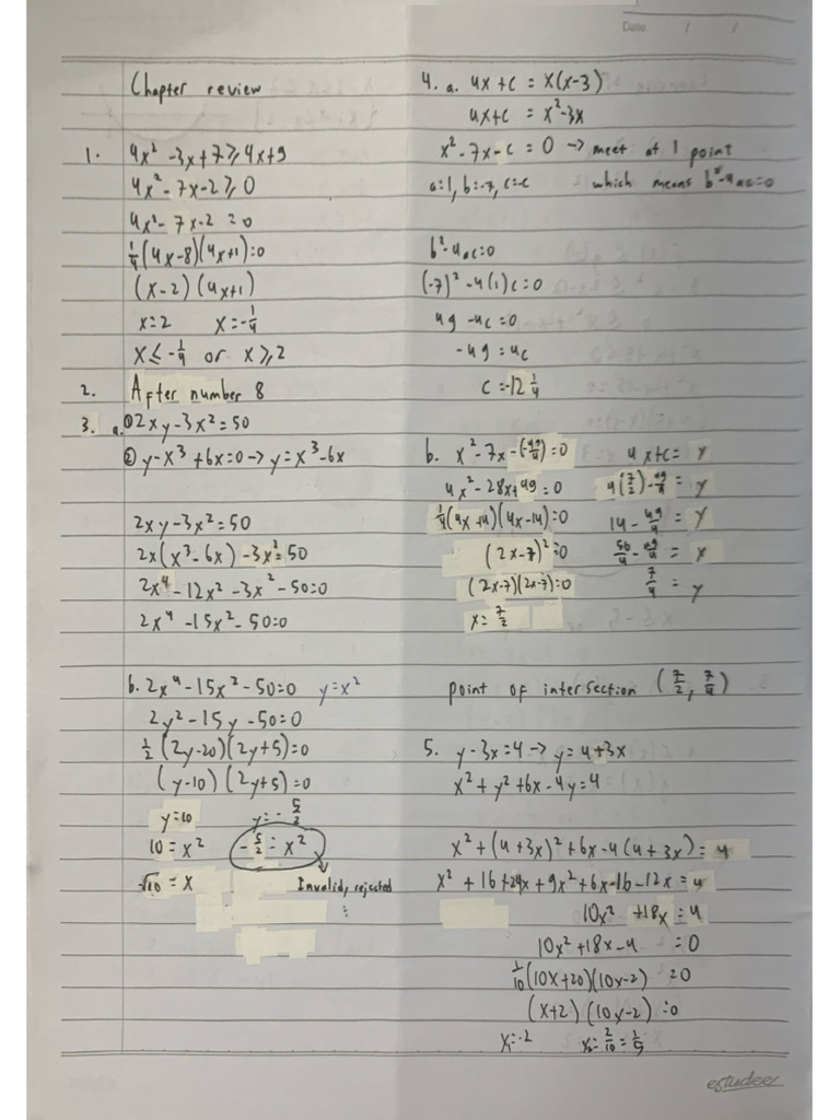 Review Set Chapter 3 | PDF