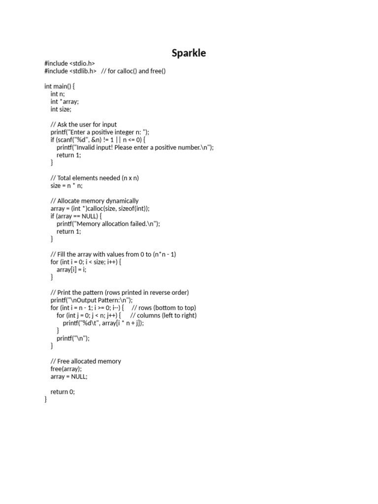 Sparkle | PDF