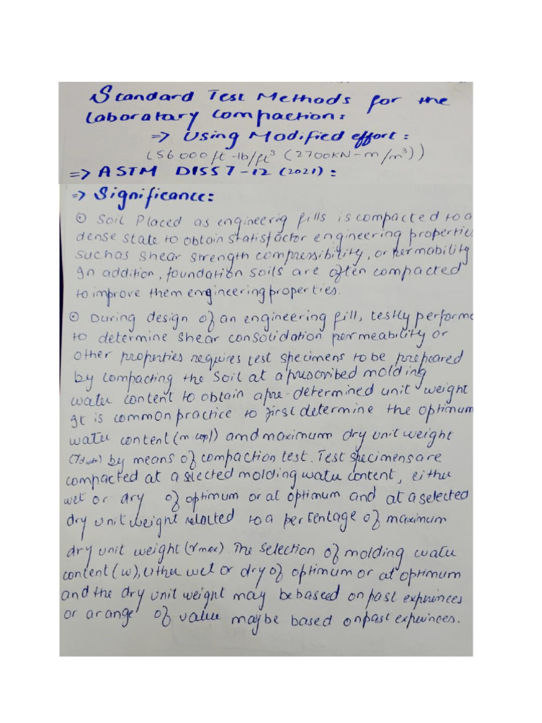 23 CE 109 LR7 Compaction Test Using Modified Effort.... | PDF