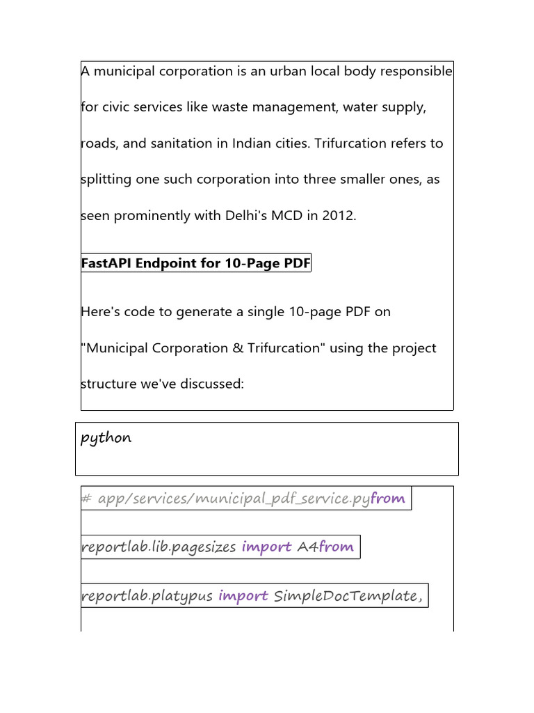 A Municipal Corporation is an Urban Local Body Res | PDF | Government ...