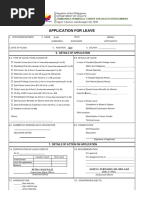 Filled CSC Leave Application Form | PDF
