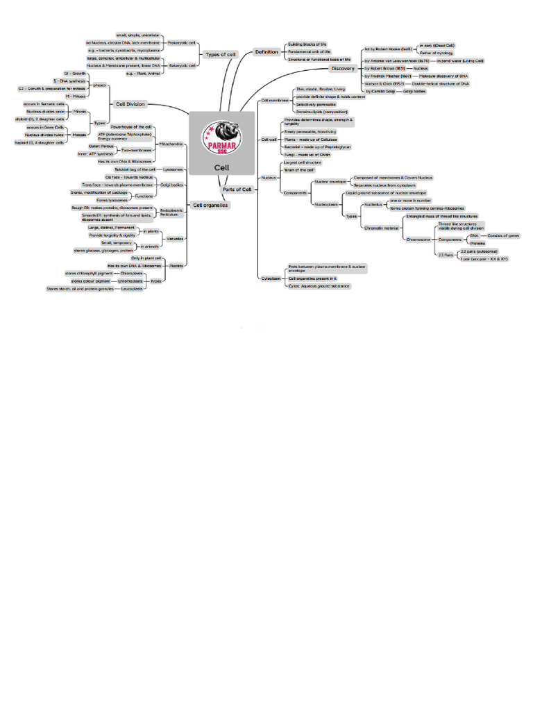 Parmar Biology Mind Map | PDF