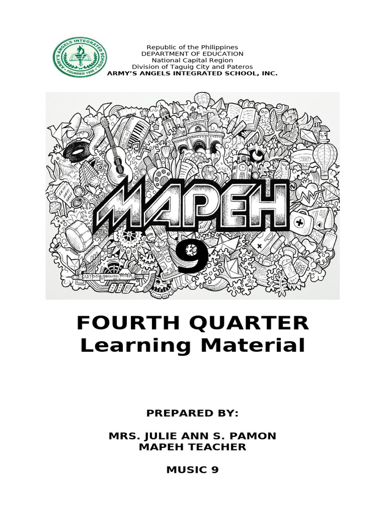 Fourth Quarter Mapeh 9 Module | PDF | Bullying | Carmen