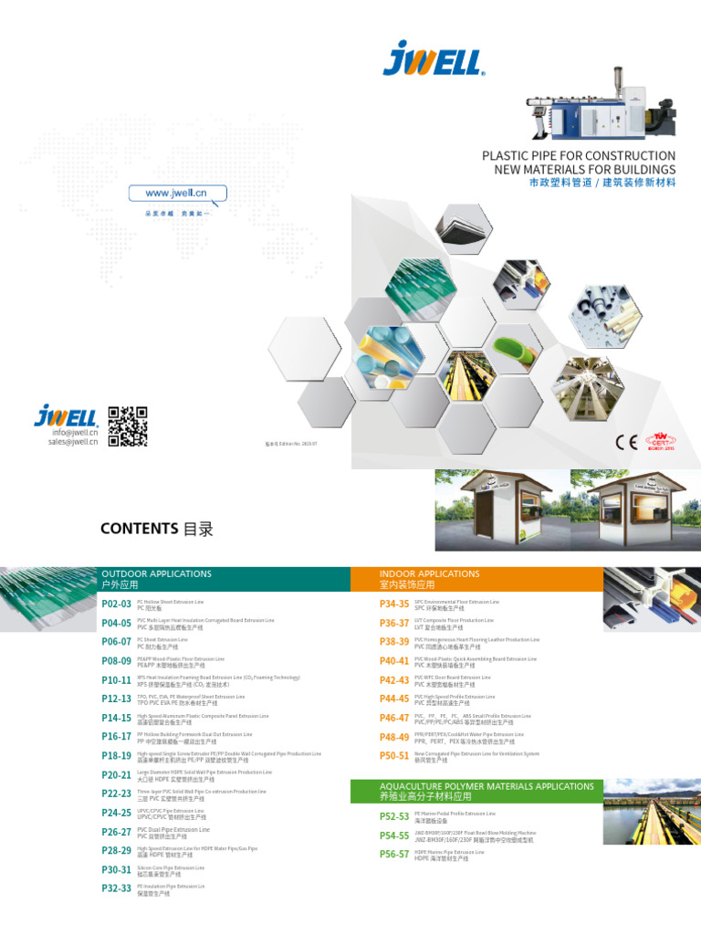 Plastic Pip for Construction and New Materials for Buildings | PDF ...