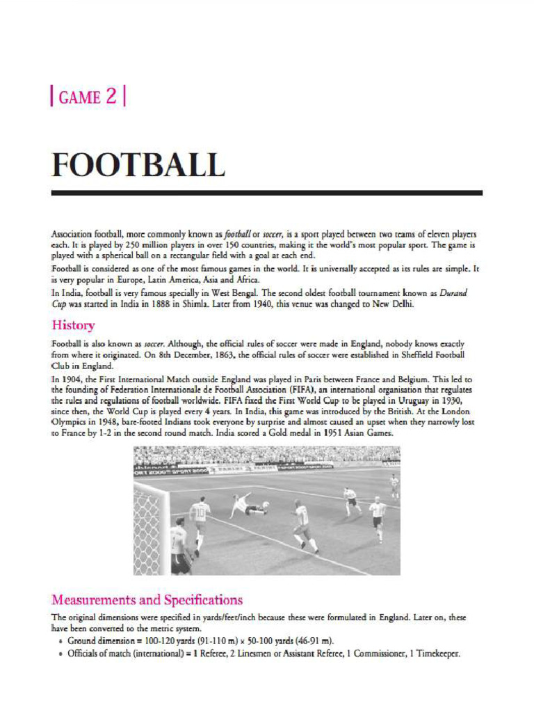 Game - 2 - Football | PDF