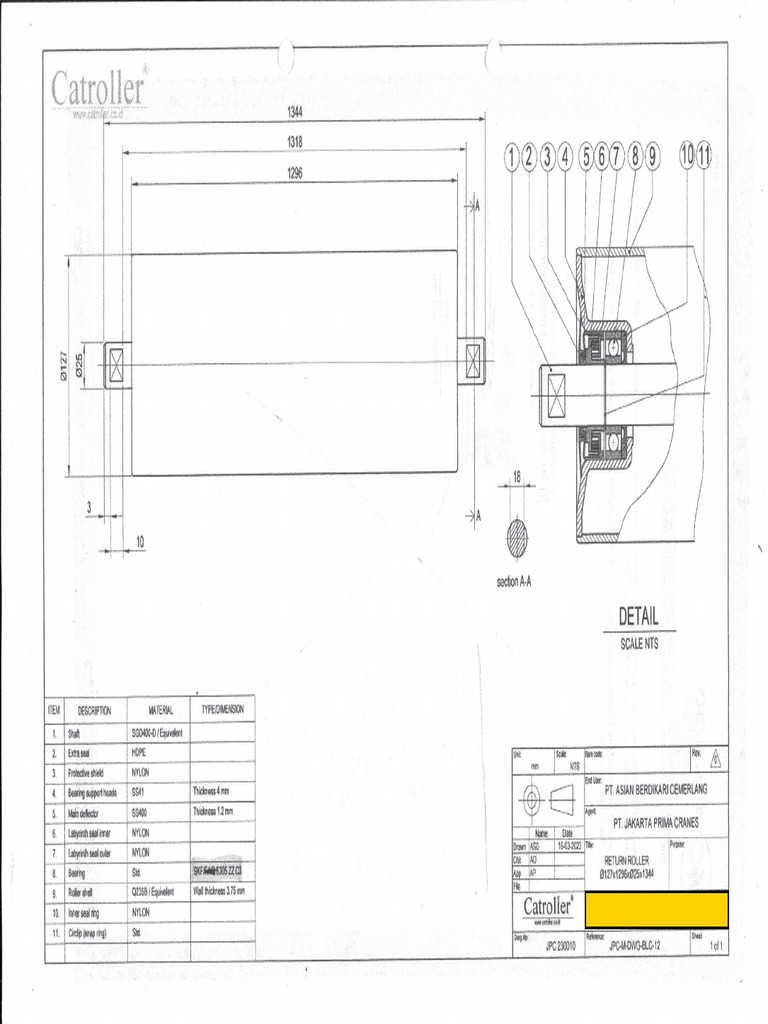 DWG Return Roller | PDF