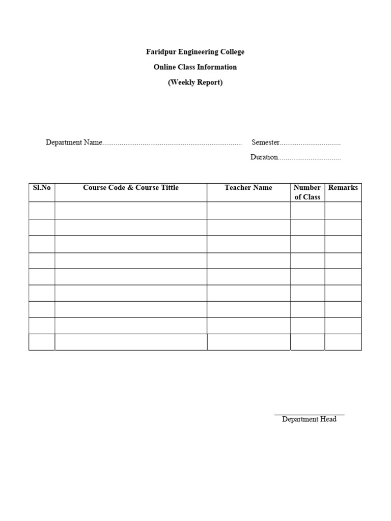 Online Class Information | PDF
