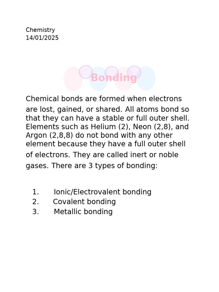 Bonding | PDF