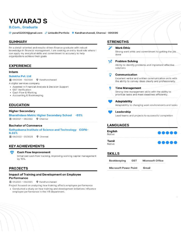 Yuvaraj Resume | PDF
