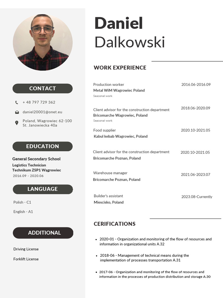 CV Daniel Ang | PDF