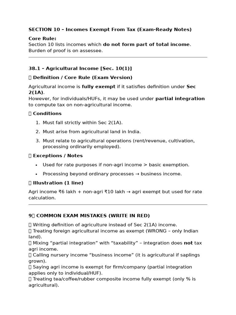 SECTION 10 Exemptions | PDF | Tax Exemption | Employee Benefits