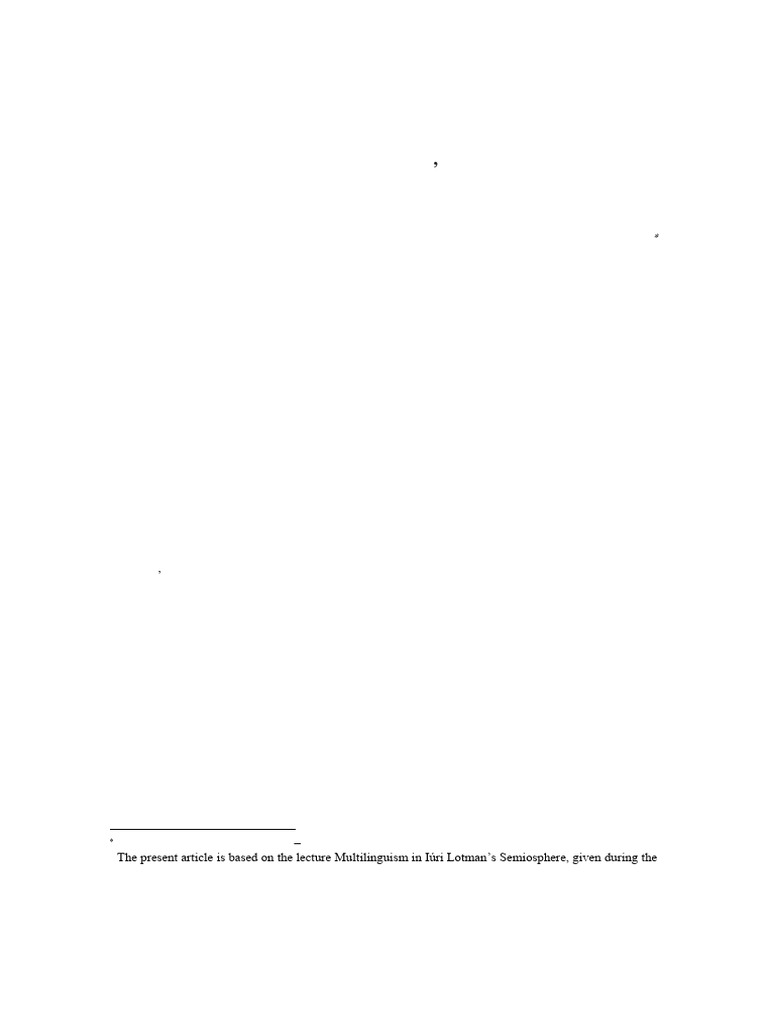 EDI Lotman and His Theory | PDF | Fashion | Semiotics