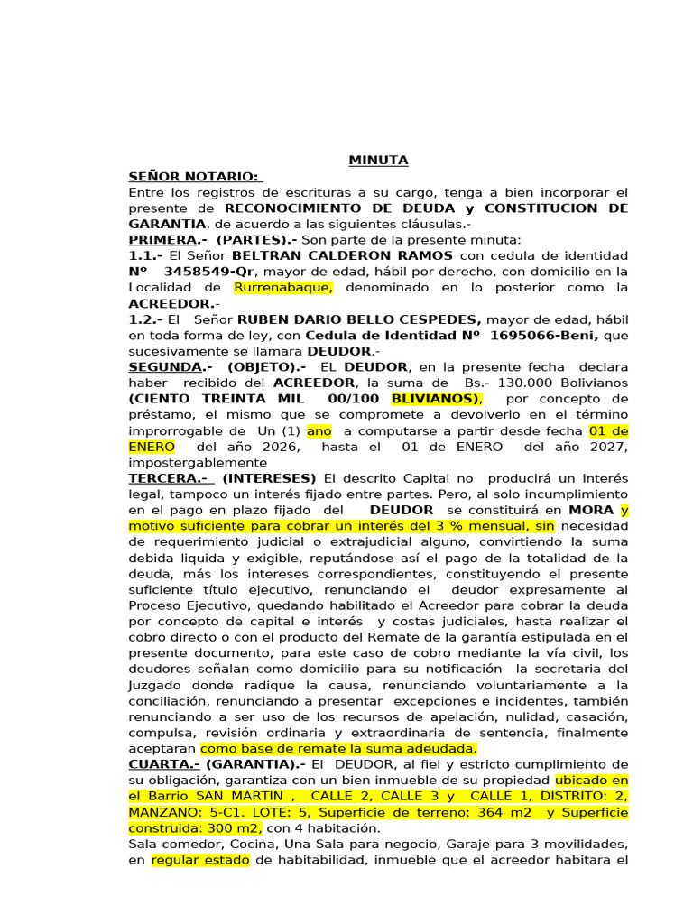 Contrato Ruben Bello Corregido | PDF