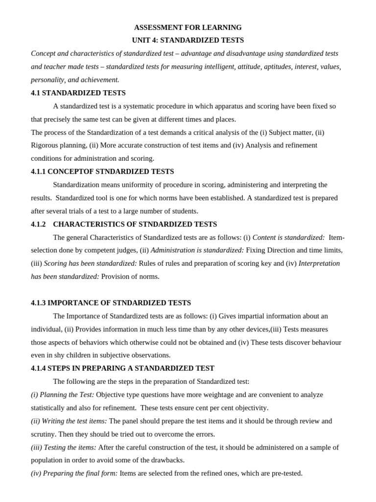 Unit 4 Sem 1 Afl - 2025-2026 | PDF | Intelligence Quotient ...