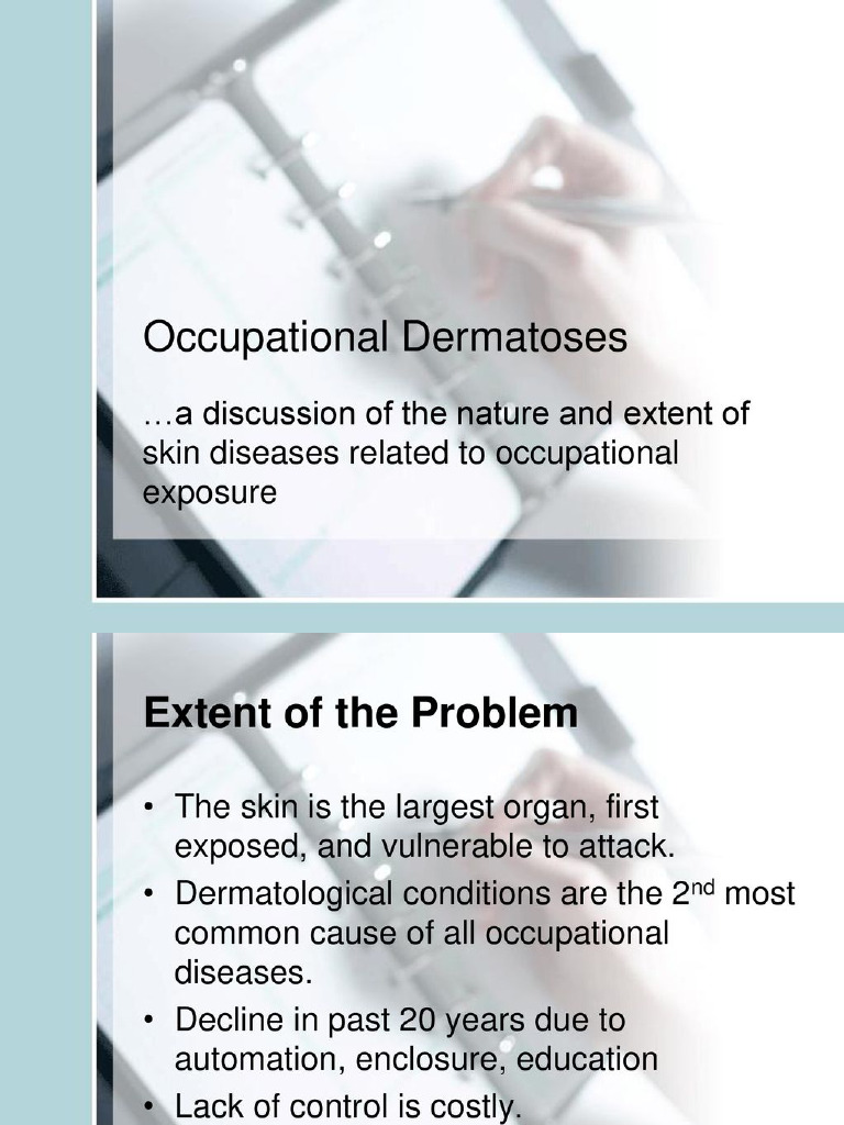 Occupational Dermatoses PPT Download | PDF