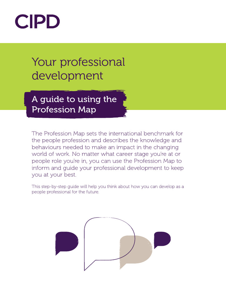 How to Use the Profession Map for Your Own Professional Development ...