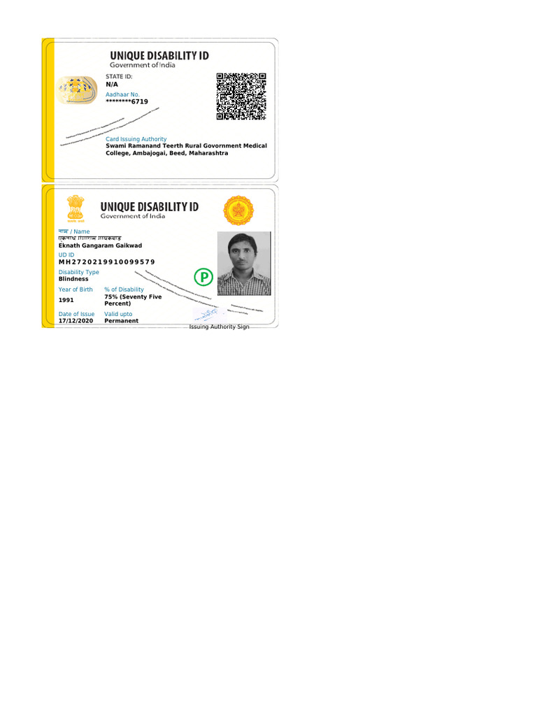 UDID card | PDF