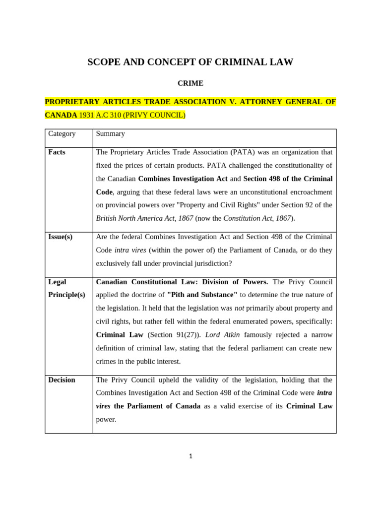 Criminal Law LLB 2 Years Cases | PDF | Double Jeopardy | Precedent