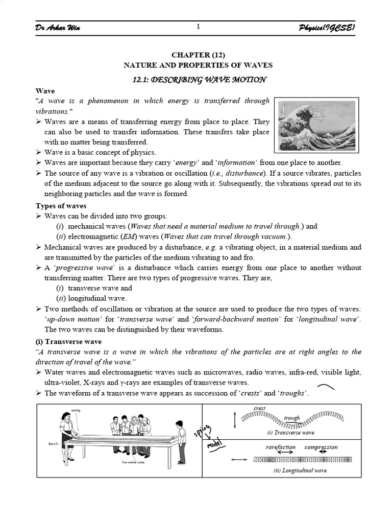3.wave | PDF | Electromagnetic Radiation | Waves