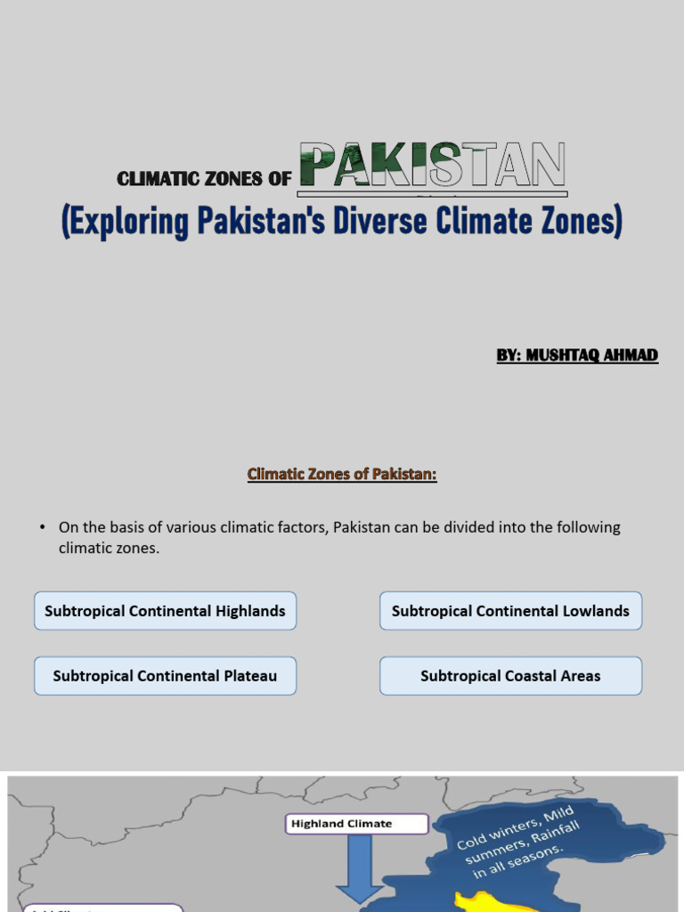 Climatic Zones of Pakistan | PDF | Subtropics | Rain