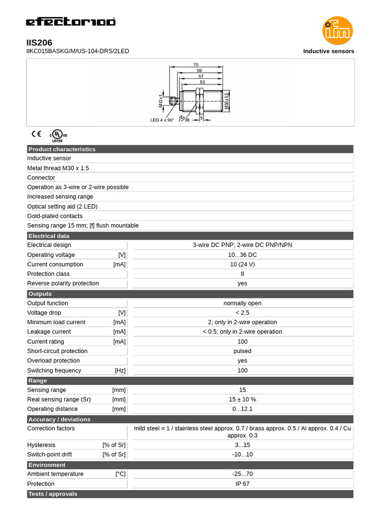 Ifm Iis206 Data Sheet - en | PDF | Bipolar Junction Transistor ...