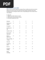Nijmegen Questionnaire | PDF