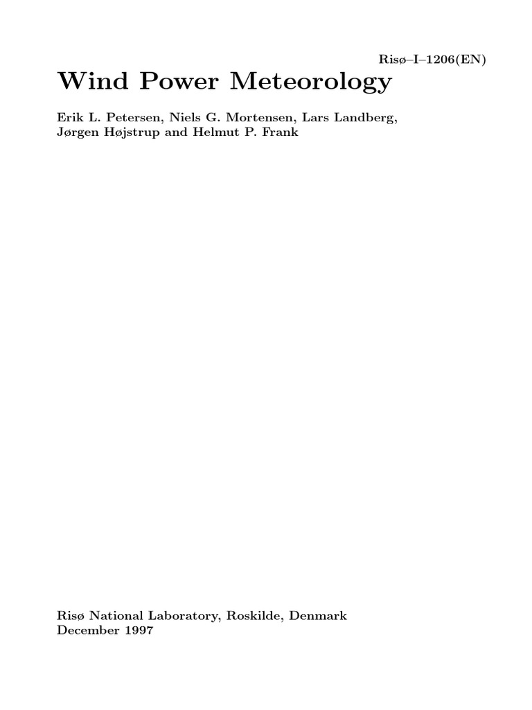 Wind Power Meteorology | PDF | Meteorology | Wound