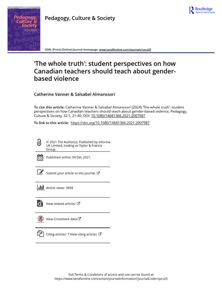 2. _The Whole Truth_ Student Perspectives on How Canadian Teachers ...