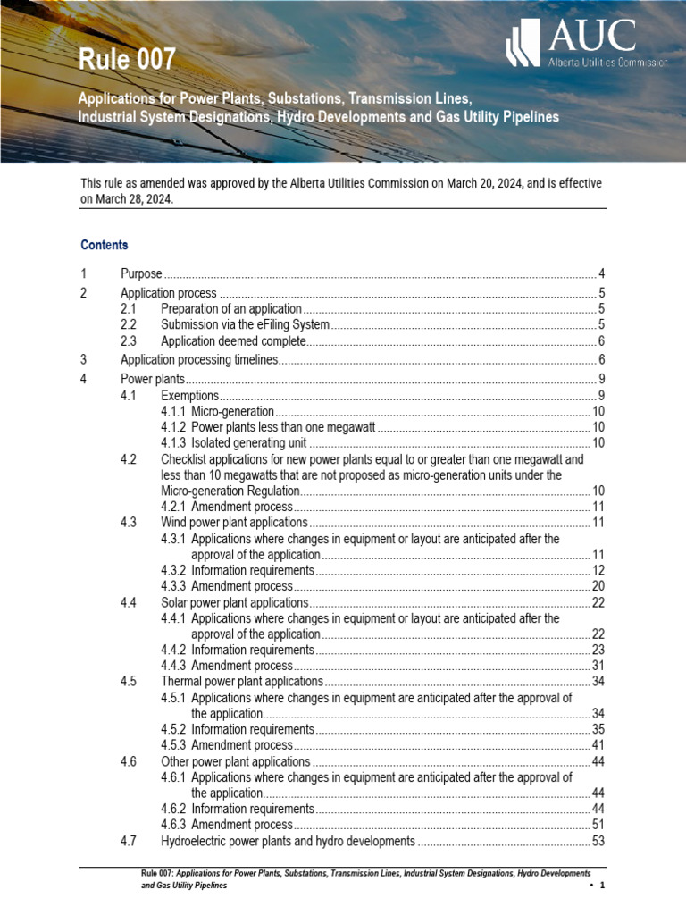 Rule 007 | PDF | Power Station | Wind Power