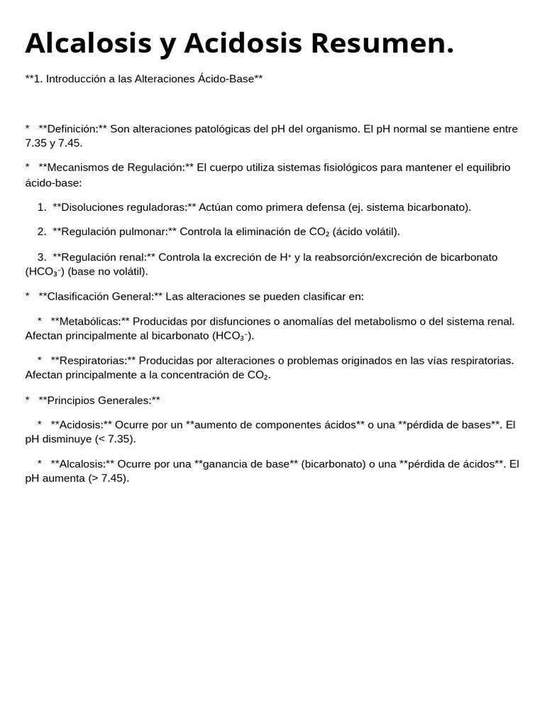 Alcalosis y Acidosis Resumen. 20251207 010339 0000 | PDF | Fisiología