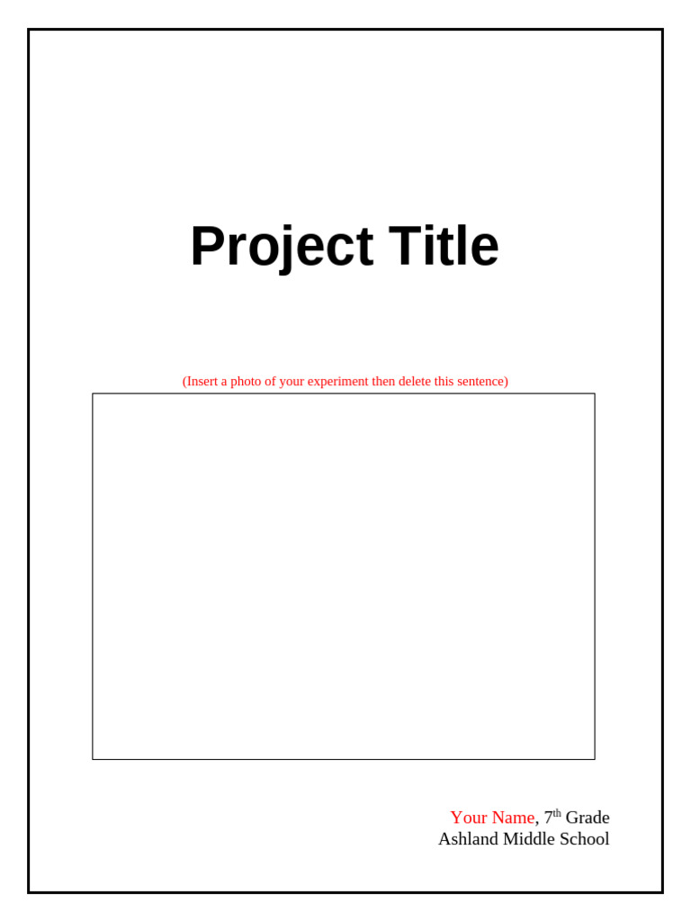 Science Fair Paper Template2013+Word | PDF | Science | Abstract (Summary)